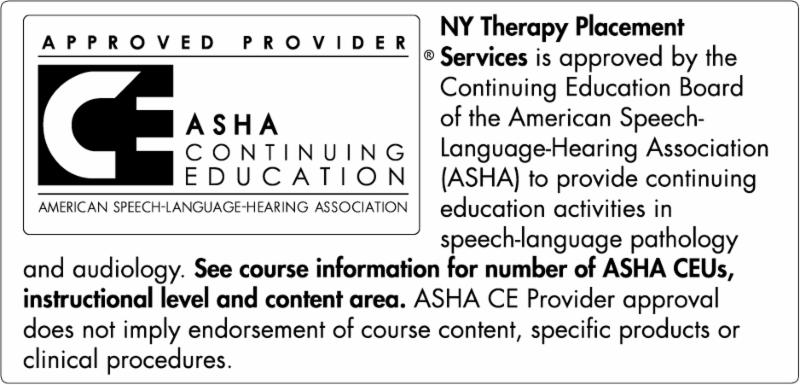 Workshops: Behaviors in the Therapist - Child Dance Part 1 & 2
