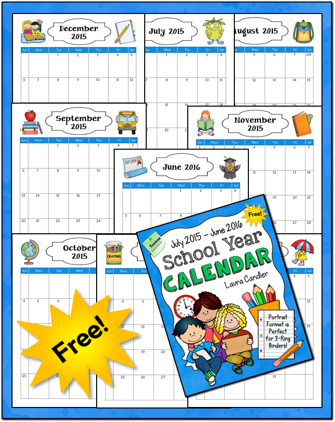 New School Year Calendar!