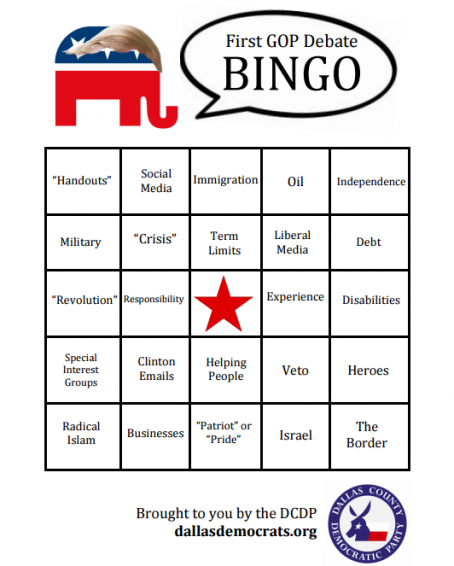 The first Republican presidential debate is Thursday, August 6. Make it ...