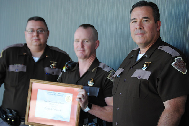 (L to R) Trooper Troy German; Local Law Enforcement Safety Champion ...