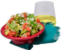 Caribbean coco SlimCado salad