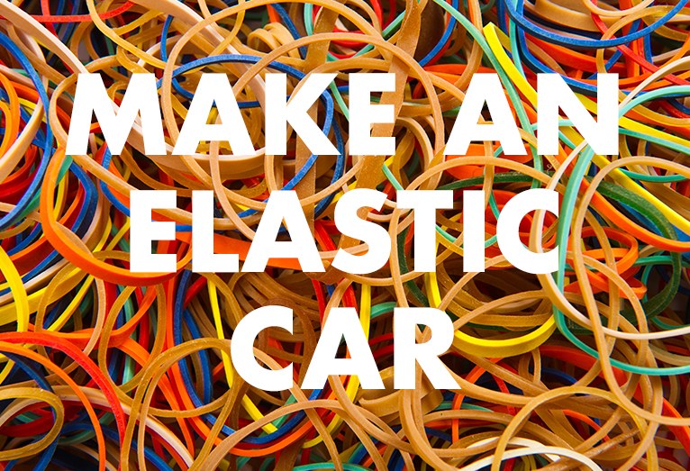 Make an Elastic Car/Construisez une voiture propulsée par un élastique