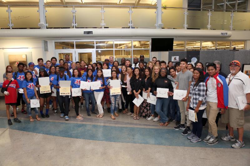 Staff and students recognized for high school spring athletics.