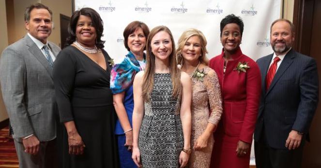 Honorees Mike Wampold, Dr. Carol Patin, Executive Director Melissa ...