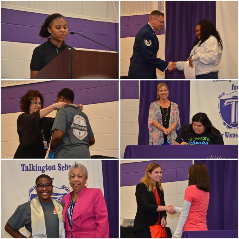 The graduating class of the Talkington School for Young Women Leaders ...