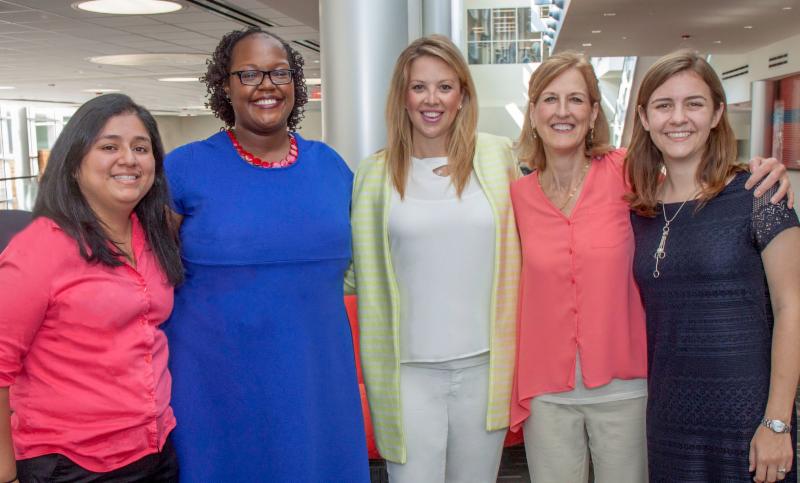 L to R- Sandy Cos, Kia Baker, Katie Diamond Rothstein, Pat Shannon, and ...