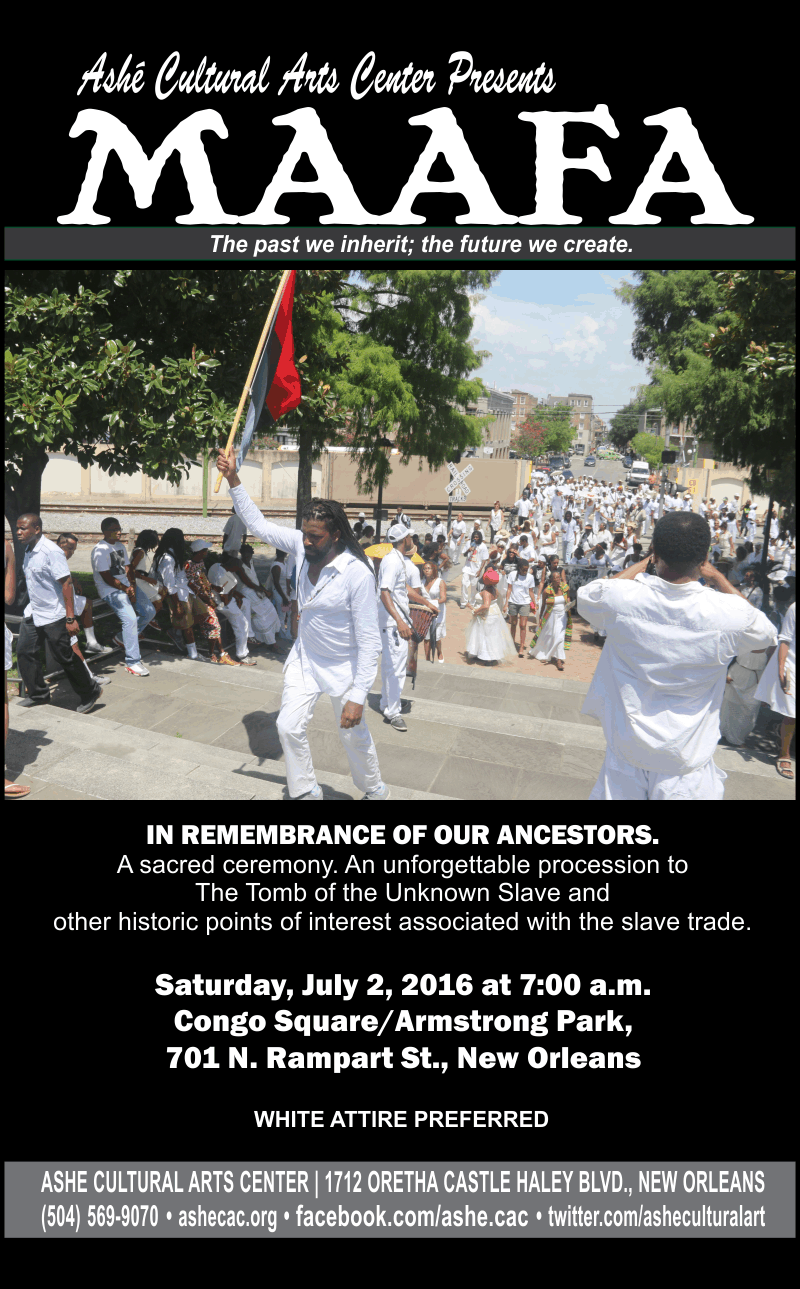 16th Annual Maafa Commemoration Presented by Ashé Cultural Arts Center