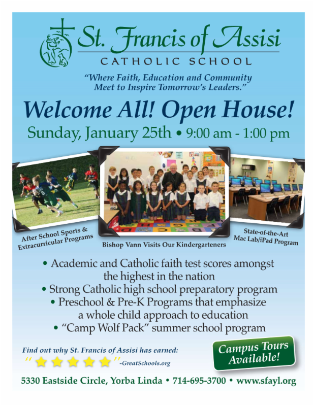 News from St. Francis of Assisi Catholic School