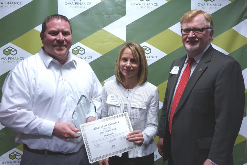 Pictured (from left to right): Jeff Burright, Great Western; Deb Haugh ...