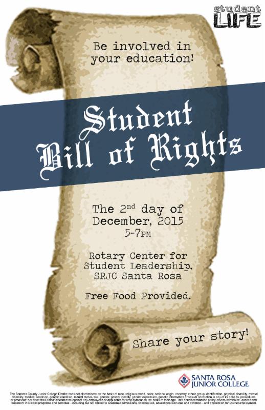 Student Bill of Rights - Input Needed!