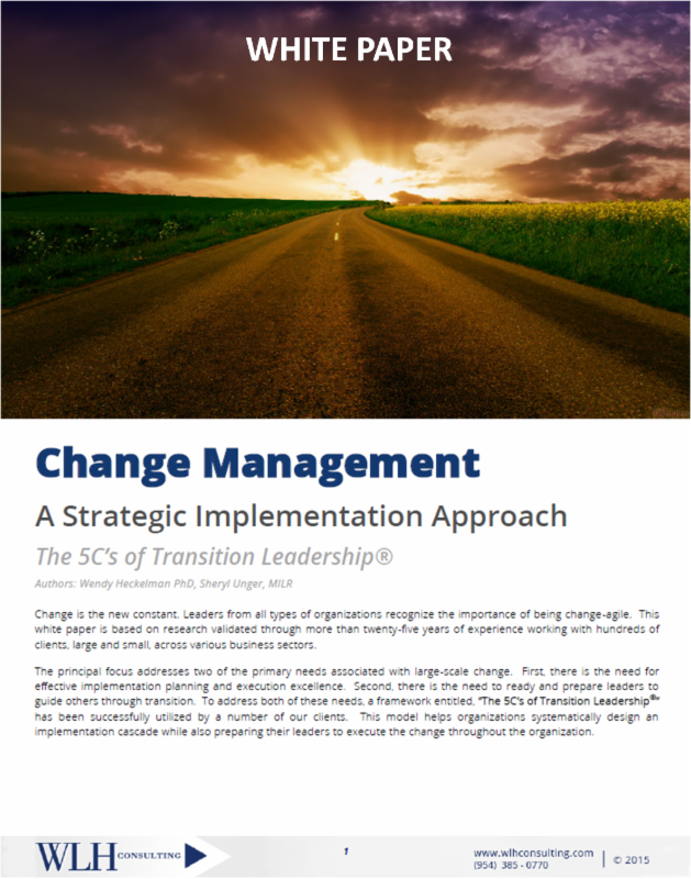 The 5Cs of Transition Leadership White Paper