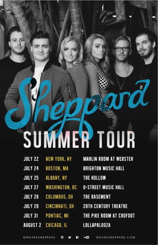 ToddStar Photography | NEWS: Australia's SHEPPARD ANNOUNCE U.S. SUMMER ...