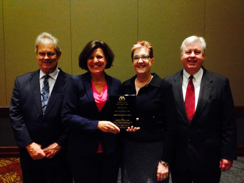 Steve Casey (far right), Birmingham Bar Association President, and ...