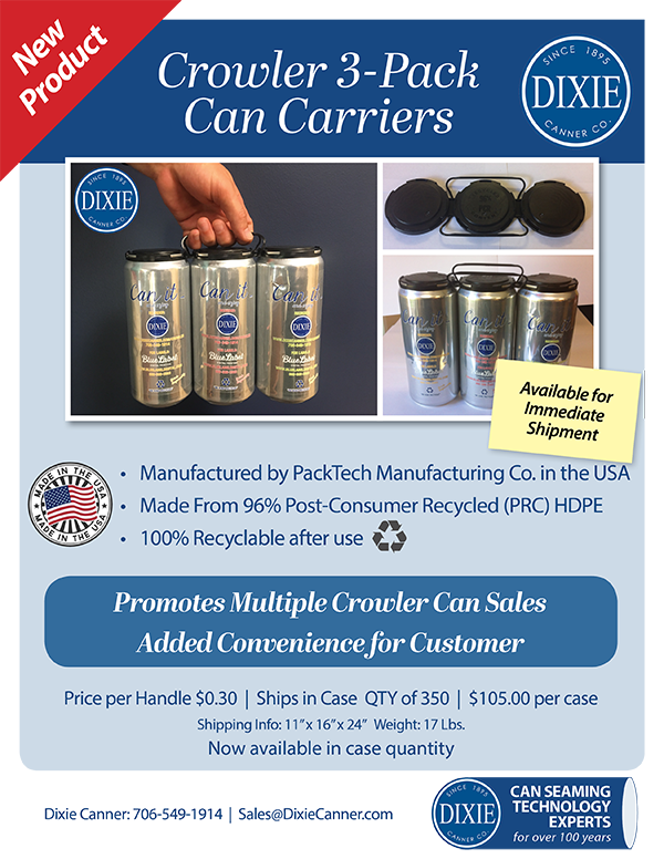 Crowler 3-Pack Carrier, Brand New