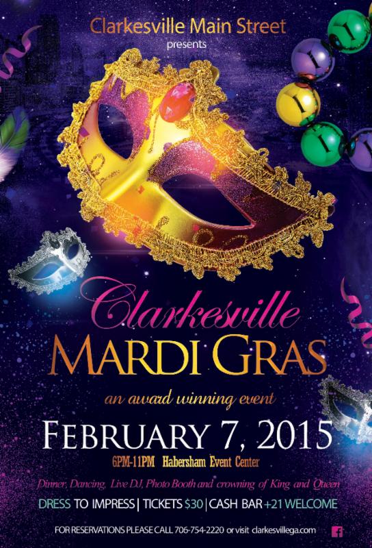 Mardi Gras menu