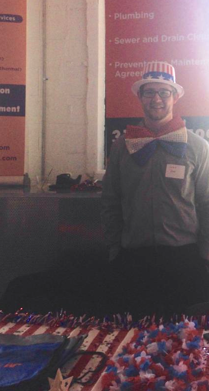 One of the first duos we snapped was KONE Elevator's Tom Dorsten and ...