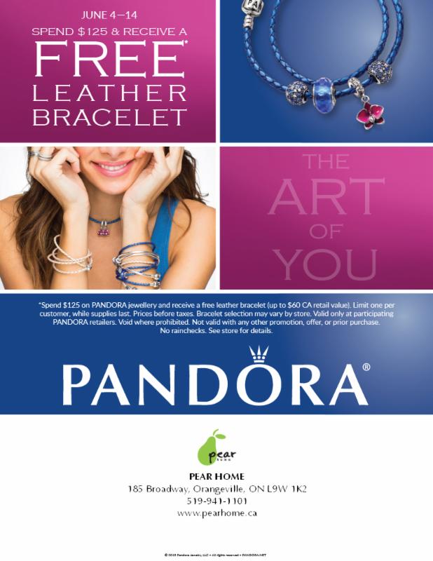 Free Leather Bracelet Pandora Promotion