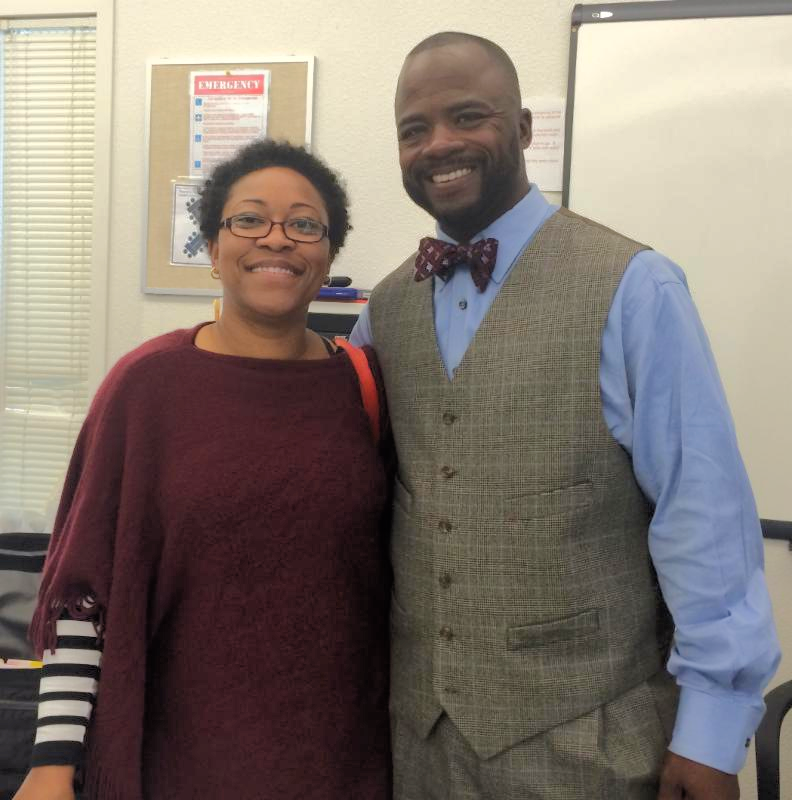 Dr. Vidrale Franklin joins her dissertation chair, Dr. Jamal