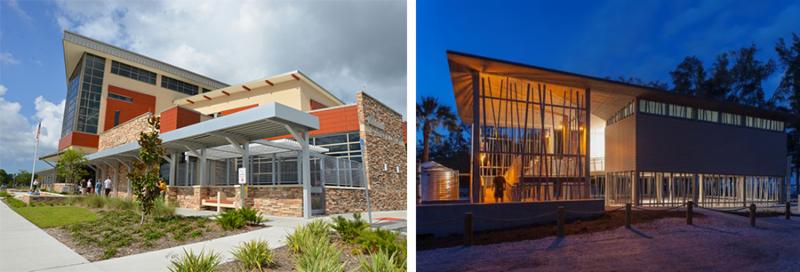 Gulf Gate Public Library and Sarasota County beach pavilions are ...