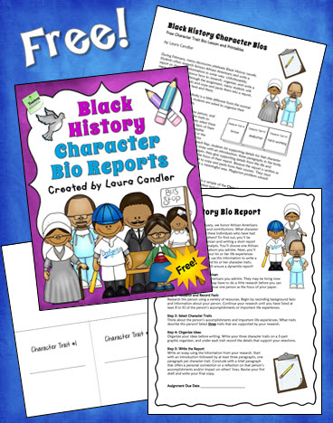 Black History Character Bio Reports