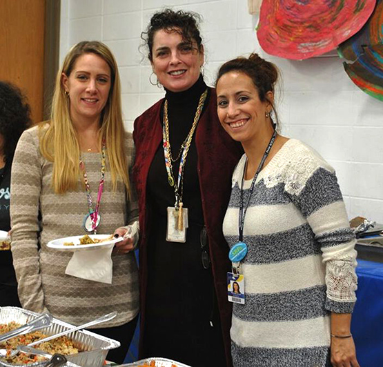 Pines Bridge staff Jessica Gurka, Maureen O'Shea and Michele Smail ...