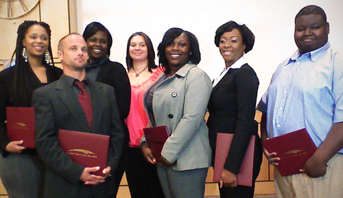 PHOTOGRAPH: SCMC GRADUATES FROM LEFT TO RIGHT: