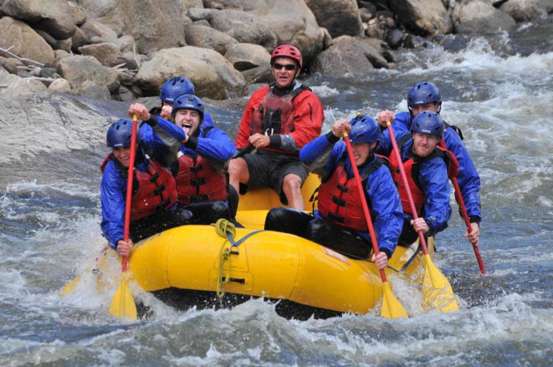 In 2014, 38 percent of the commercial rafting *user days in Colorado ...