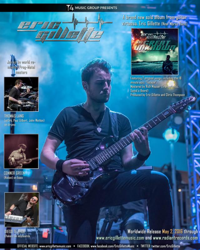 Eric Gillette’s Second Solo Album: May 2, 2016 – Progarchy