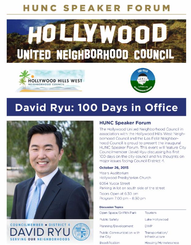 David Ryu - 100 Days in Office October 26, 2015