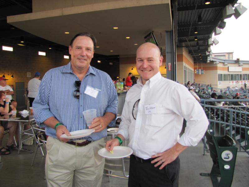 Below: Robert Taylor and Tim Mustin from JLL getting ready for the ...
