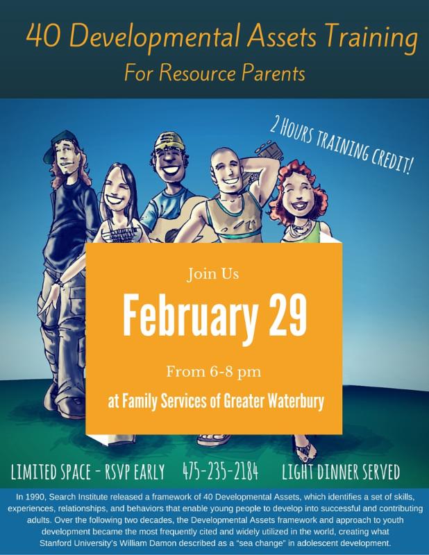 40 Developmental Assets post-licensing training